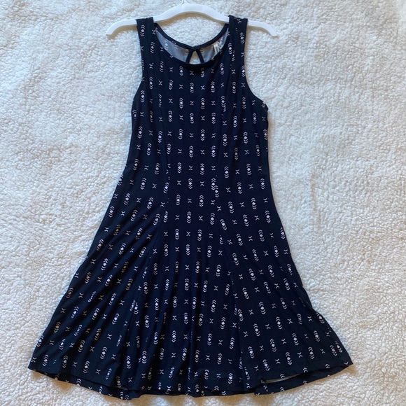 Mudd | Dresses | Womens Black And White Aztec Pattern Dress With ...